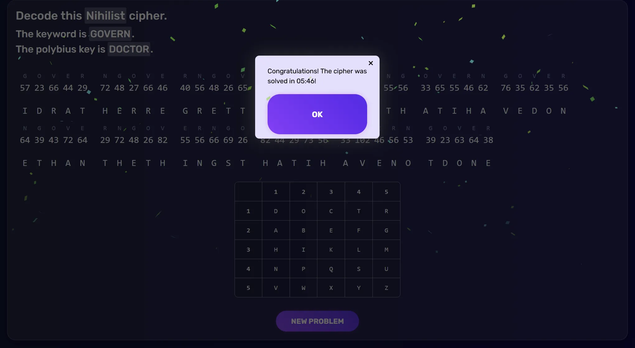 Singleplayer Aristocrat Cipher Arena